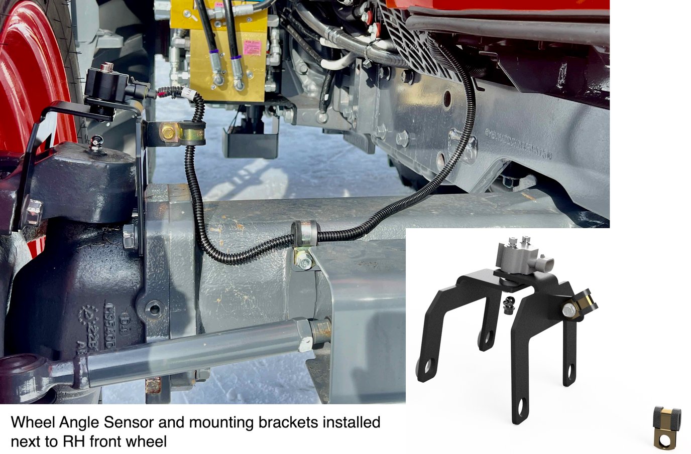Kubota M5 - 4WD Wheel Angle Sensor Installation - Generation 1