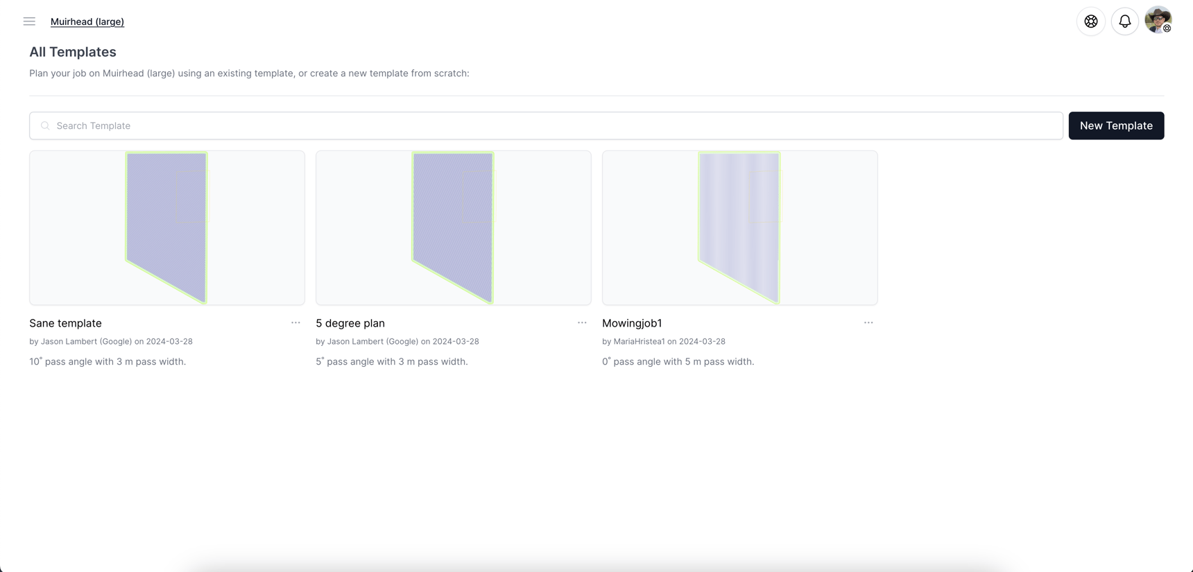 Creating coverage plan templates