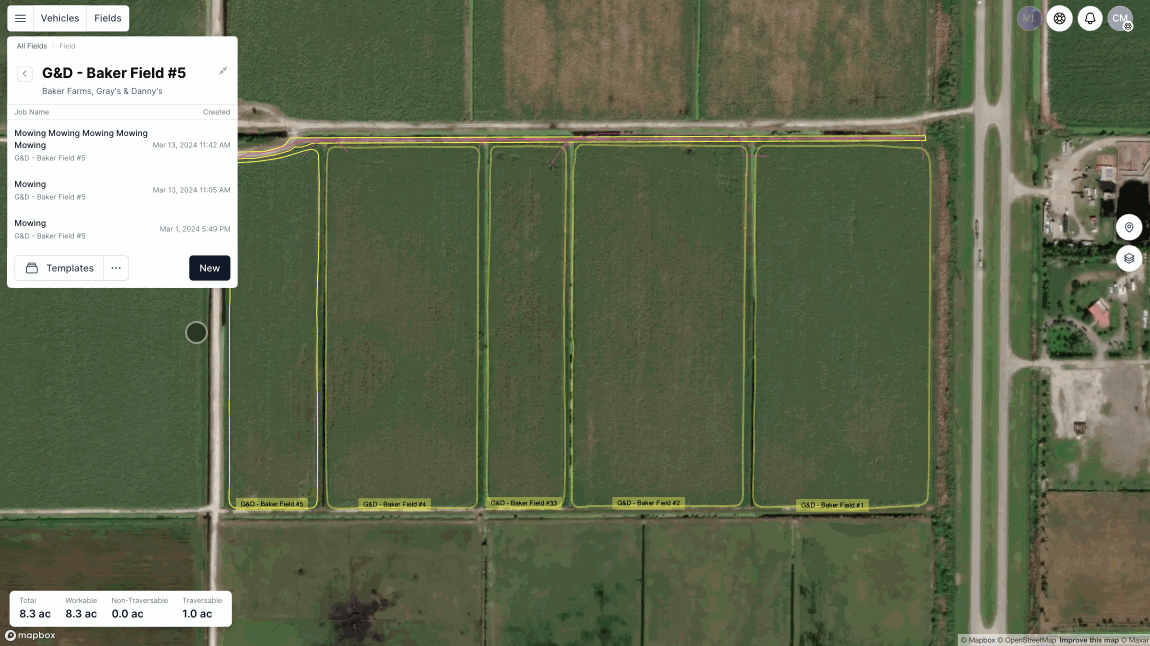 How to transit between fields